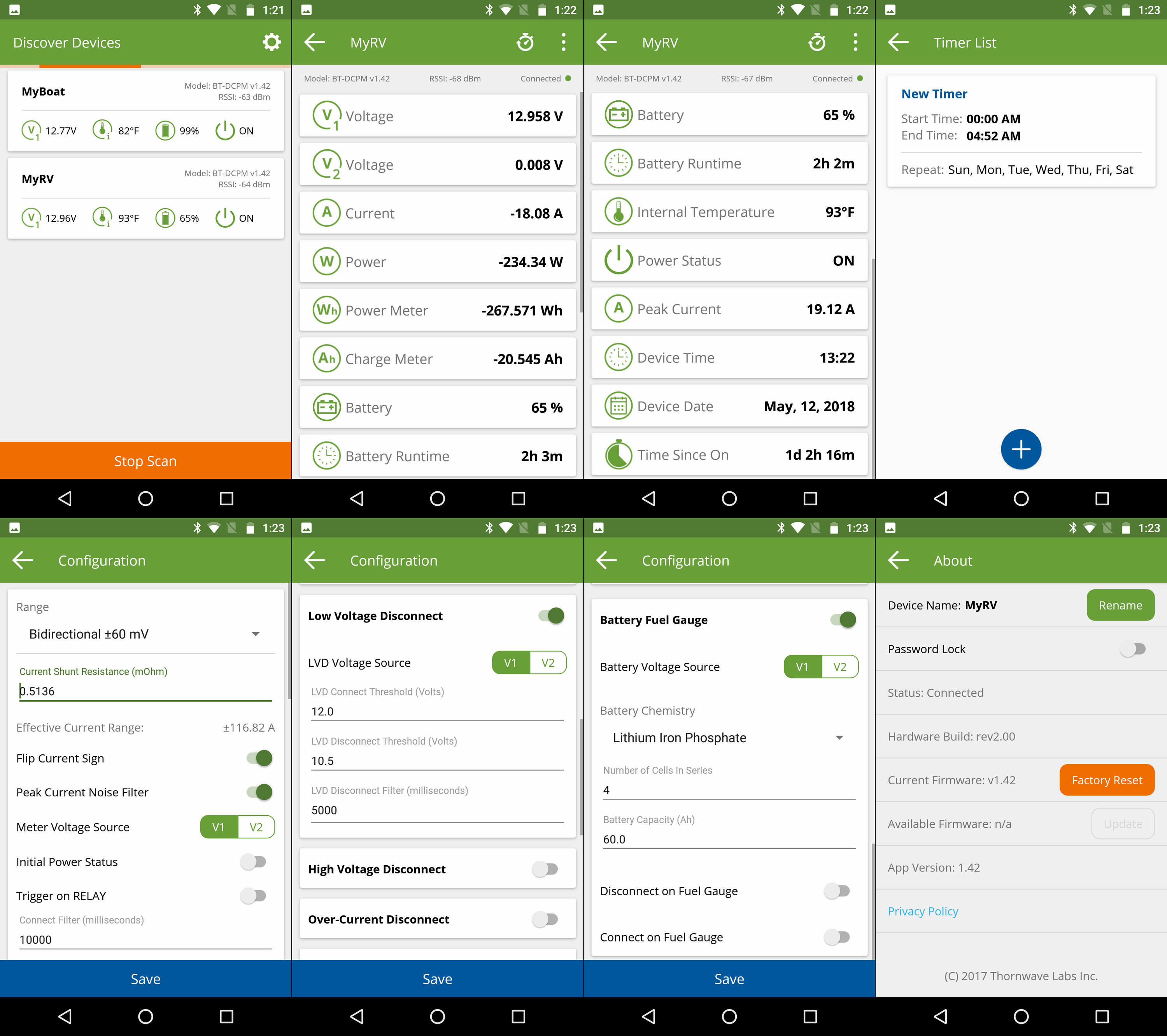 PowerMon-5S - 500A Bluetooth LE Advanced Battery Monitor / DC Power Me