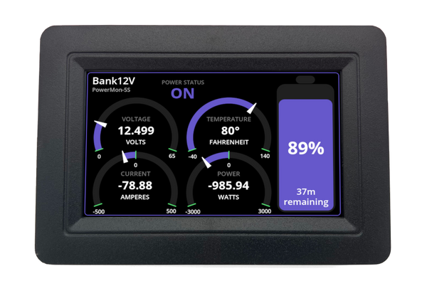 PowerMon-D4 - 4.3" Bluetooth Color Touchscreen Display